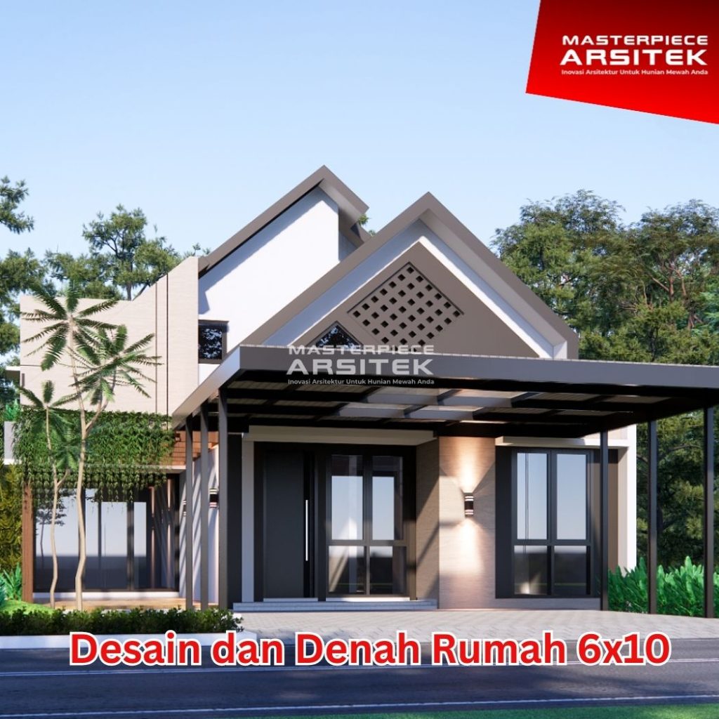 15 Contoh Desain dan Denah Rumah 6x10 Meter - Masterpiece Arsitek