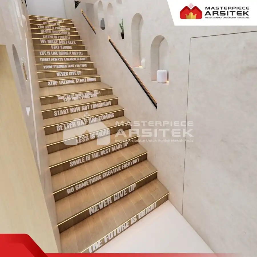 19 Inspirasi Desain Model Tangga Minimalis Terbaik - Masterpiece Arsitek